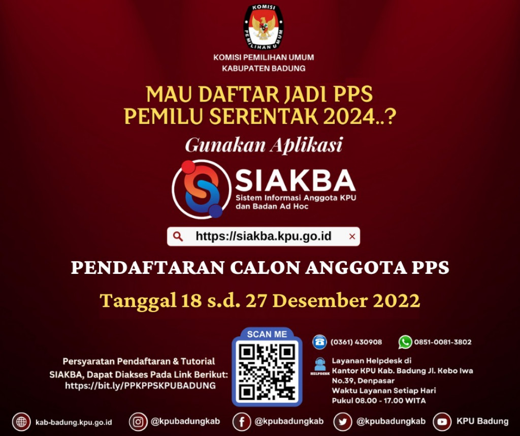 PENGUMUMAN PENDAFTARAN PPS SERENTAK TAHUN 2024 | Desakuwum Badung