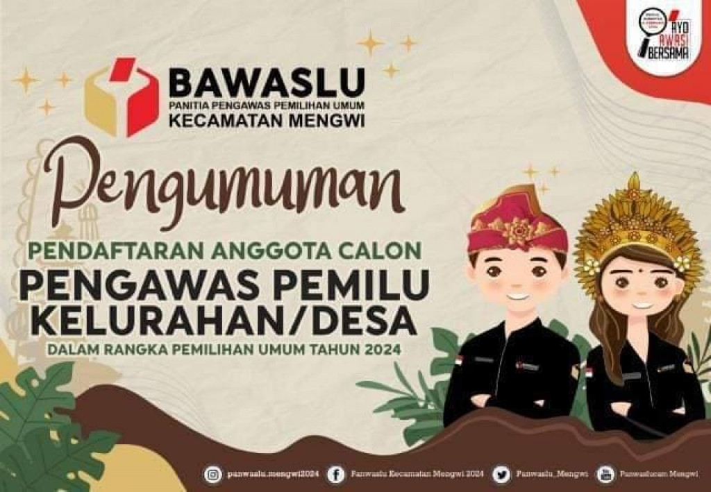 Pengumuman Pendaftaran Panwaslu Kelurahan/Desa se-Kecamatan Mengwi ...